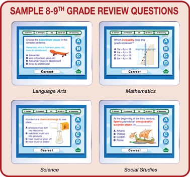 W58-8901 MimioVote Grades 8 - 10 Question Set - Math, Language Arts ...