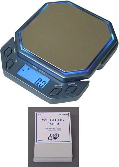 US-ECLIPSE Digital Balance Scale 500g x 0.1g, With Weighing Paper