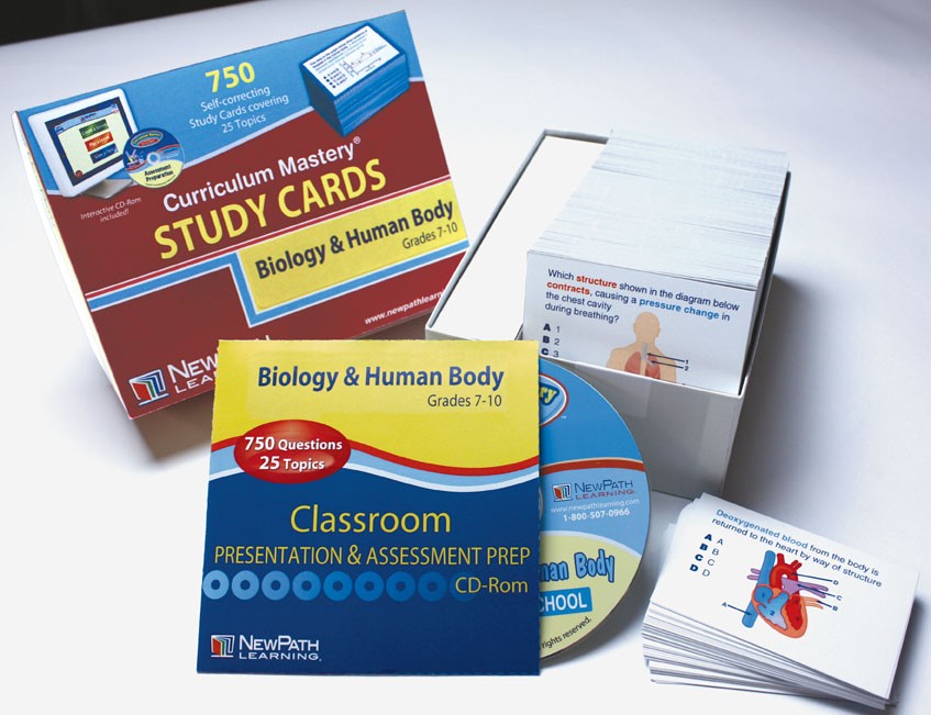 W44-6011 Biology & the Human Body - Grades 6 - 10 Study Cards