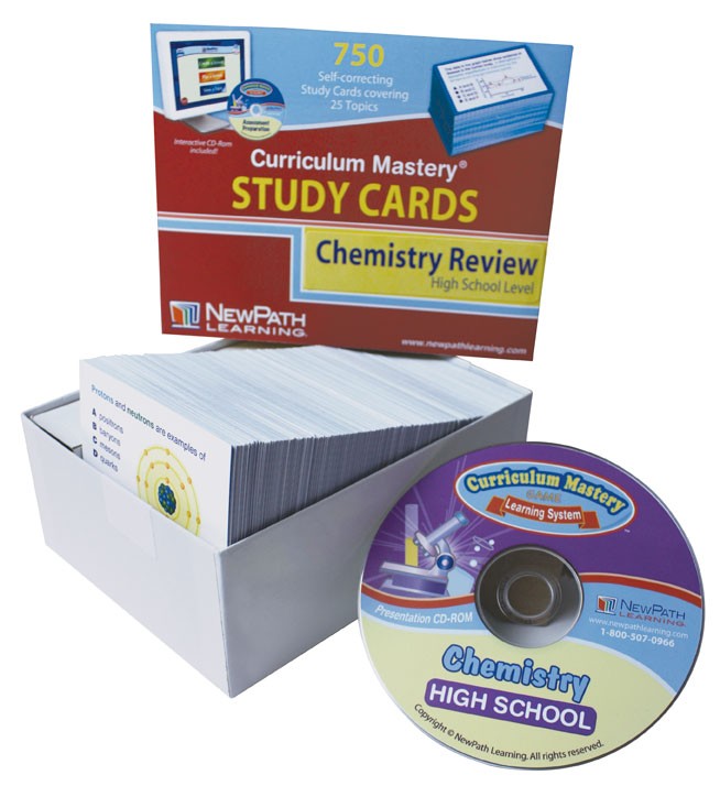 W44-9010 High School Chemistry Study Cards